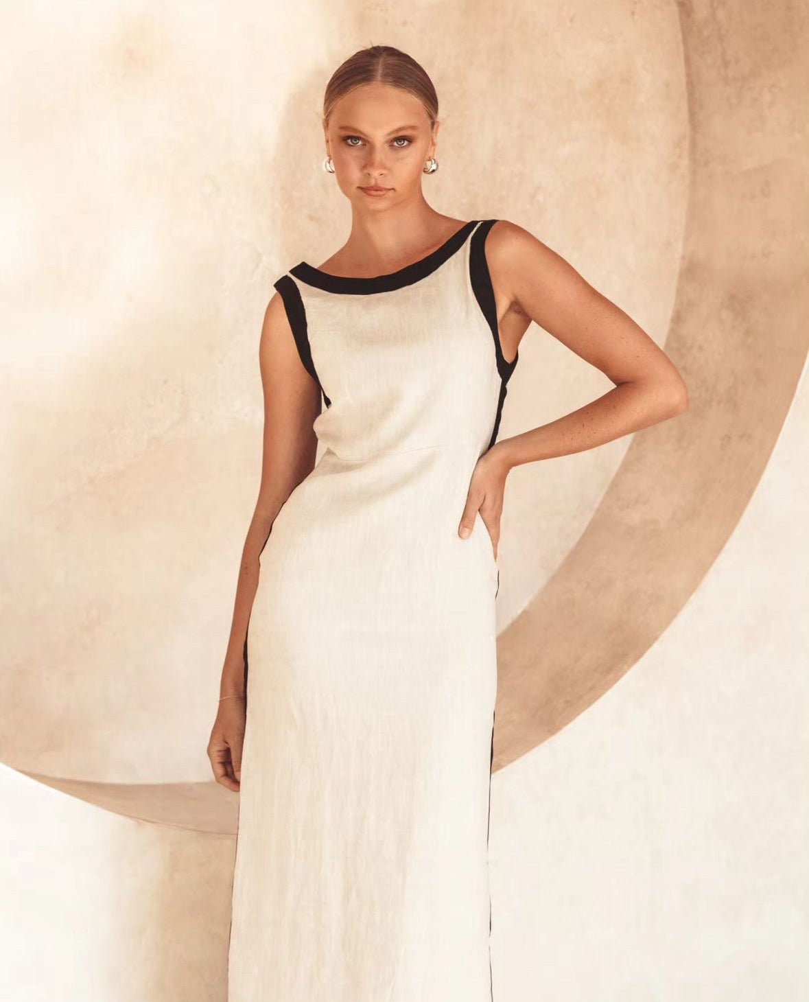 Luca Dress (Beige) - Something For Me