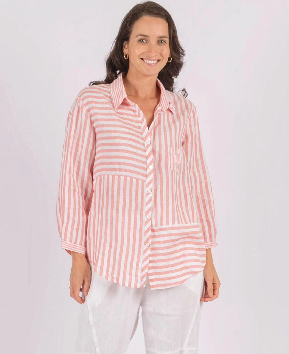 Rhea Shirt (Coral) - Something For Me